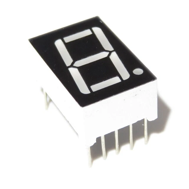 RED LED DISPLAY Common Cathode 10 Pin 1 Bit LED Display Module ...