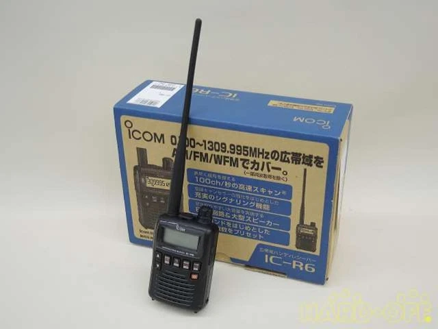 ICOM IC-R6 WIDE Band Handheld Receiver Black Frequency range 0.100 to ...