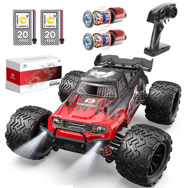 DEERC 9500E 1/16 Scale RC Car 4WD 40km/h High Speed Off Road RC Monster ...