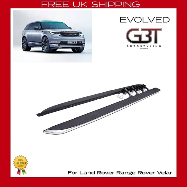 SIDE STEPS FOR Range Rover Velar Aluminium Running Boards Black ...