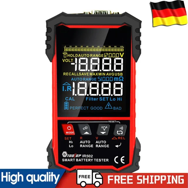 IR500/IR502 BATTERY INTERNAL OHM Meter Calibratable Useful 120V 0.000mω ...