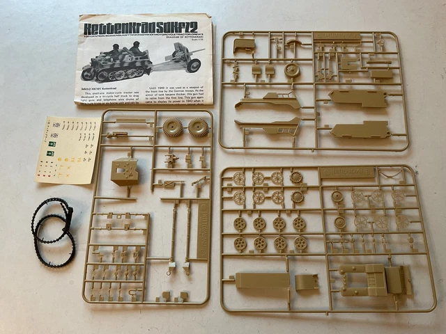 NITTO KAGAKU SDKFZ Hk101 Kettenkrad 37Mm Anti Tank Gun 1/35 1973 Japan ...