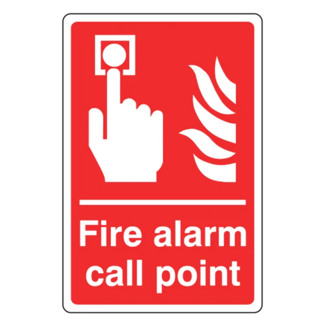 FIRE ALARM SIGN Call Point Sign - 200x300mm - Self Adhesive Vinyl £1.27 ...