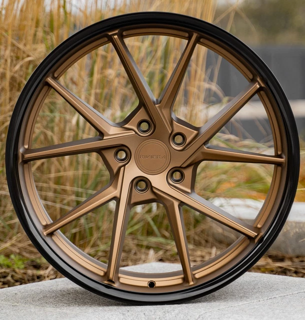 19&/TESLA MODEL 3/RIVIERA RF1 Flow Formed/Matt Bronze/GBL/8.5j/Alloys ...
