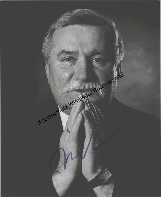 ORIGINAL AUTOGRAMM LECH Walesa Nobelpreisträger /// Autograph signiert ...