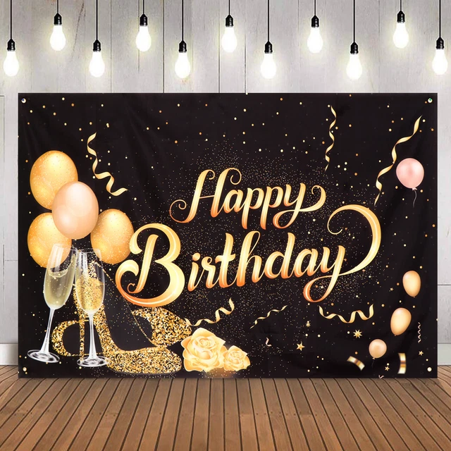 Birthday Backdrop Banner Party Decorations Photography Background