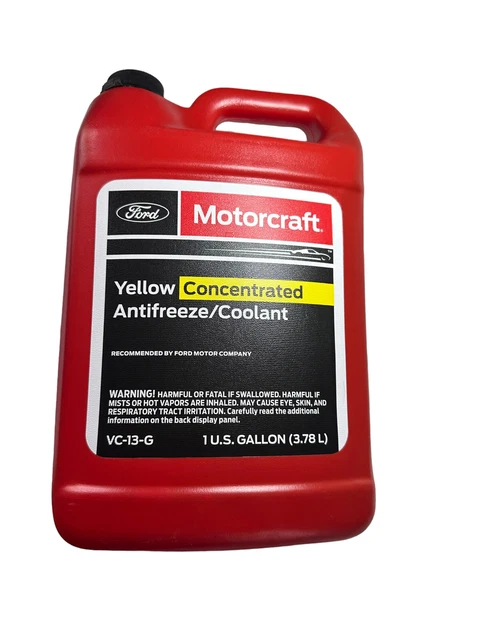 FORD MOTORCRAFT YELLOW Concentrated Antifreeze Coolant 1 Gallon OEM NEW ...