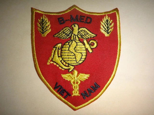 VIETNAM WAR PATCH USMC Marine B Company Medical Team 3rd Medical ...