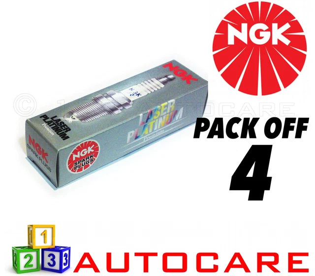 NGK LASER PLATINUM Spark Plug set - 4 Pack - Part Number: PFR6B No ...