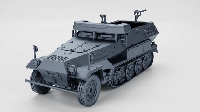 SD.KFZ. 251/18 AUSF B Beobachtungspanzerwagen (Germany, WW2) 20mm BA ...