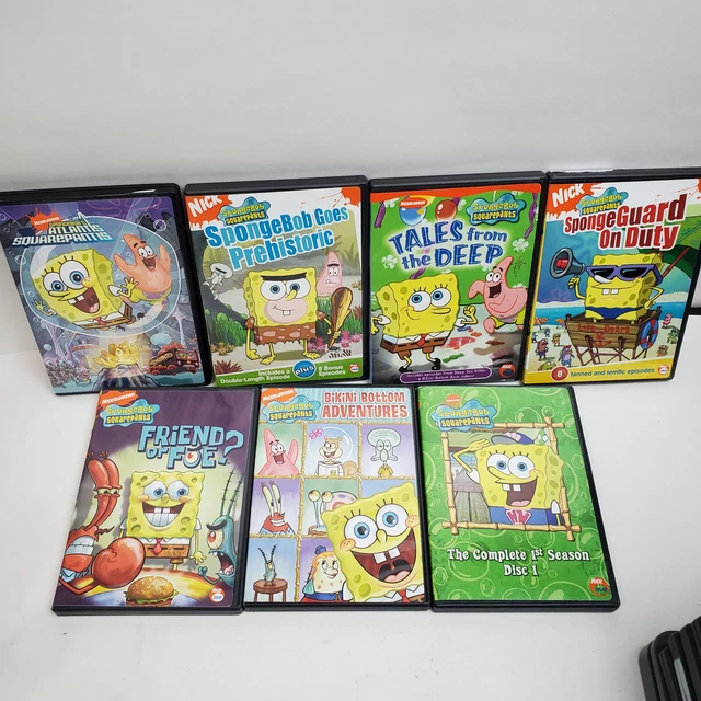 SPONGEBOB SQUAREPANTS - Lot of 7 DVDS - Nickelodeon TV Episodes £12.61 ...
