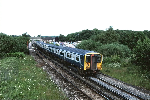 5473 RAILWAY COLOUR Slide Emu Class 455/7 5727 At Ashstead 1986 £2.99 ...