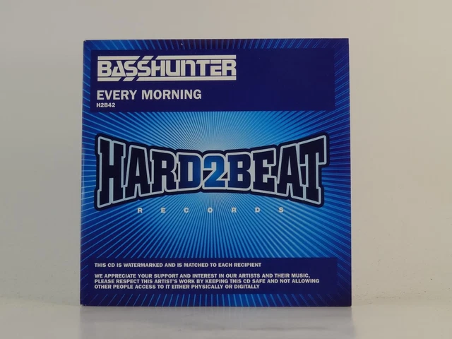 BASSHUNTER EVERY MORNING (H1) 10 Track Promo CD Single including Card ...