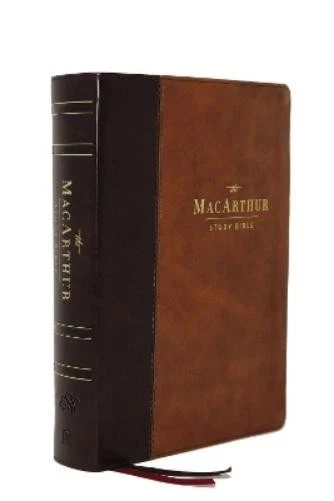 JOHN F. MACARTH ESV, MacArthur Study Bible, Brown Leathersoft, T (de ...