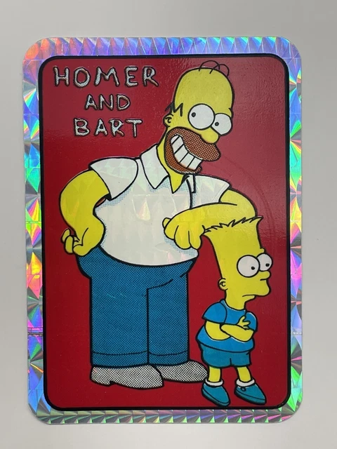 OG 1990’S THE SIMPSONS Vending Machine Prism Sticker Homer & Bart ...