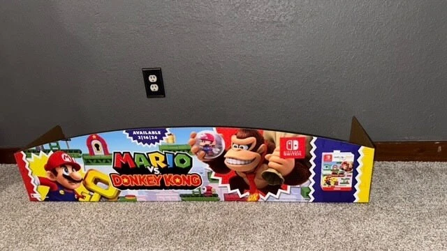 SUPER MARIO VS. Donkey Kong 4FT Horizontal Display w/ Hook -Target ...