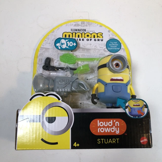 FIGURINE ARTICULÉE MINIONS The Rise of Gru Loud N' Rowdy Stuart Talking ...