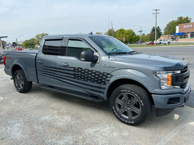 FORD F150 F250 F350 F450 decals on side AMERICAN FLAG graphics ANY ...