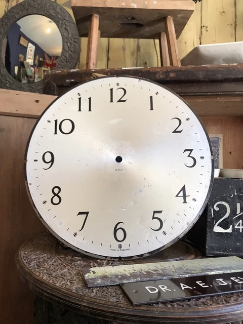 VINTAGE MID 20TH Century G.P.O Clock Face £30.00 - PicClick UK