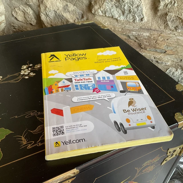 VINTAGE YELLOW PAGES Phone Directory Book Swansea & South West Wales ...