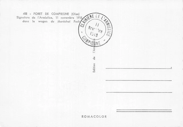 60 COMPIEGNE SIGNATURE De L Armistice 11 Novembre 1918 EUR 5,90 ...
