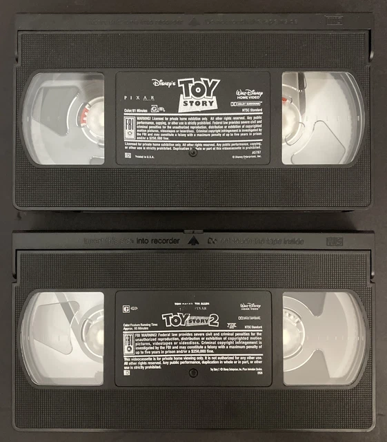 DISNEY PIXAR VHS Bundle: Toy Story & Toy Story 2, Pre-owned FAST ...