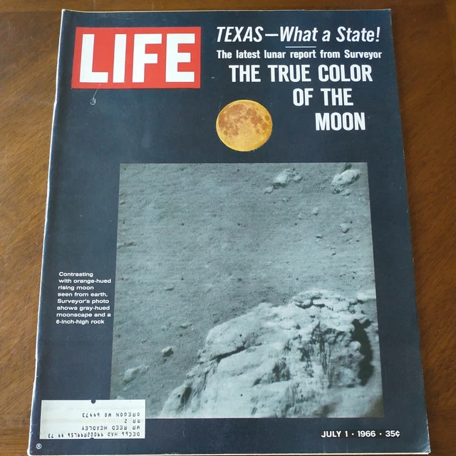 LIFE MAGAZINE JULY 1 1966 The True Color Of The Moon | Texas - What A ...