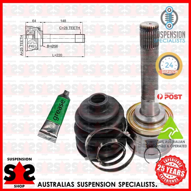 FRONT AXLE JOINT Kit, Drive Shaft Suit MITSUBISHI Express 2.4 4WD (P24V, P24W) EUR 94,06 ...