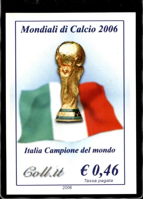 CARTOLINA POSTCARD CALCIO Italia Mondiali di Calcio 2006 EUR 6,00 ...