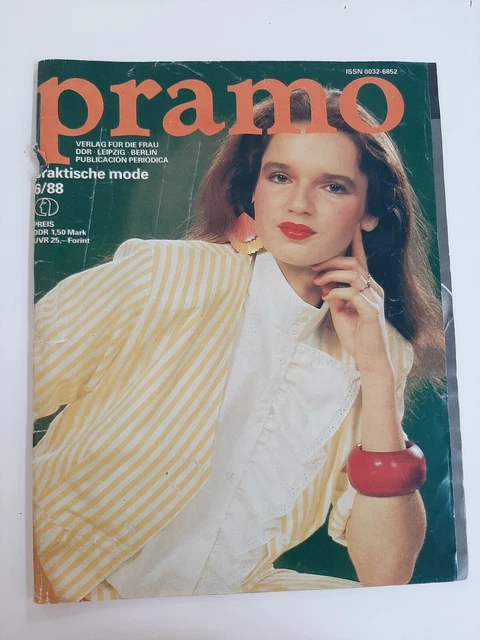 PRAMO 6/88, Mode-und Schnittmusterheft, DDR, vollständig EUR 5,00 ...