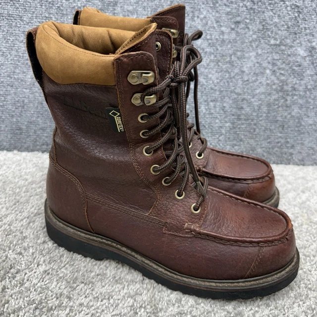 LL BEAN KANGAROO Goretex boots leather brown men's size 9 Medium £112. ...