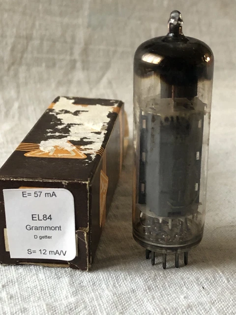 EL84 6BQ5 RTC Grammont D Getter Vacuum Tube, lampe, Röhre, Valve. NOS NIB EUR 69,90 - PicClick FR