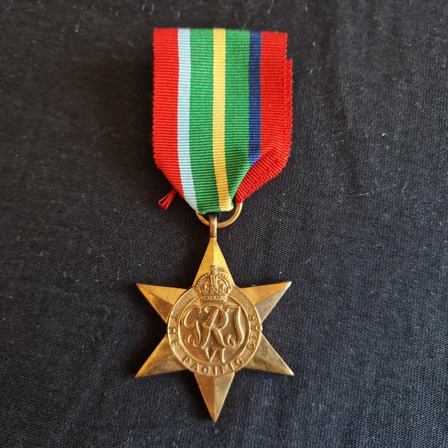 WW2 BRITISH PACIFIC Star Medal 1939-45 WWII Original Second World War ...