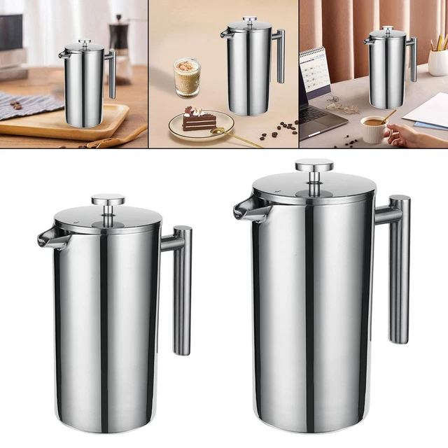 CAFETIÈRE À PRESSION française, piston à café pour bureau, Camping en ...