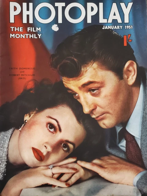 PHOTOPLAY JANUARY 1951 Robert Mitchum, Faith Domergue, Ann Miller ...
