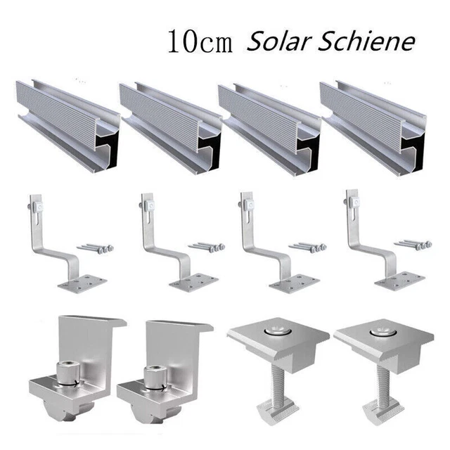 CROCHET DE TOIT pour rail montage solaire PV, support tôle trapézoïdale ...