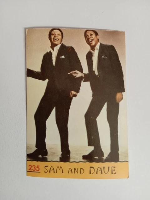 CANTANTI 68 FIGURINA PANINI SAM AND DAVE n 235 DA RECUPERO EUR 2,00 ...