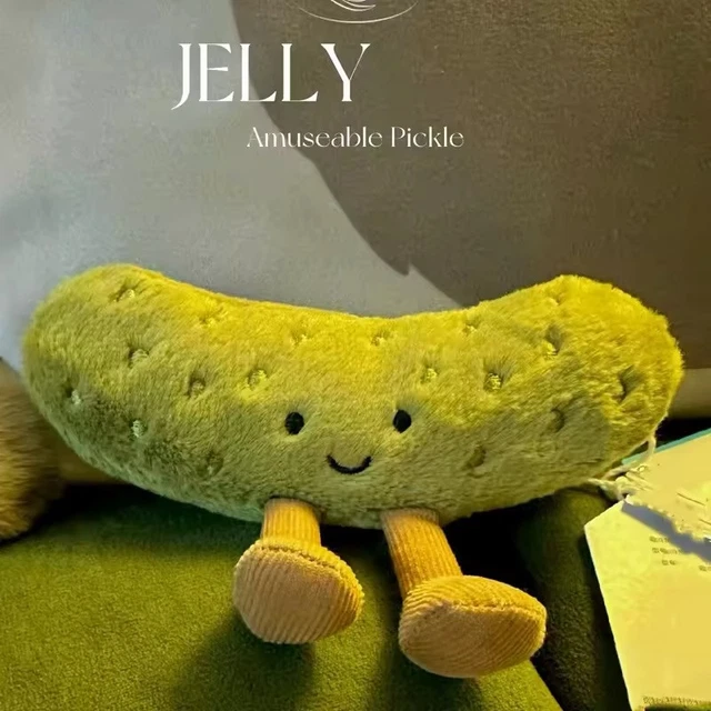 15CM JELLY CAT Style Pickle Plushie Soft Toy Stuffed Pillow Decoration ...