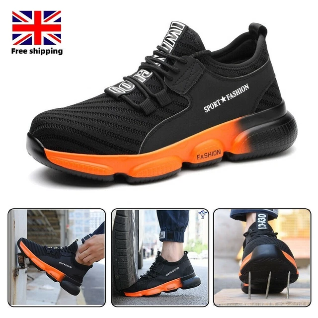 STEEL TOE CAP Work Safety Trainers Mens Womens Boot Shoes Lightweight £ ...