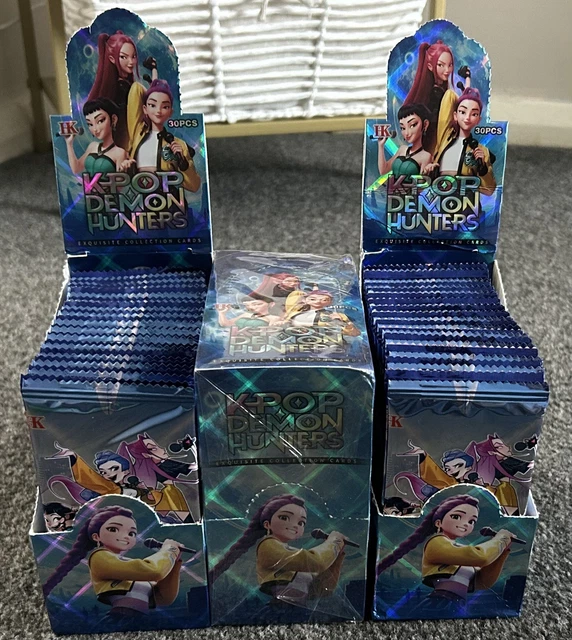 BRAND NEW - K-Pop Demon Hunters Card Packs - 5 Sealed Packs - 25 Total ...