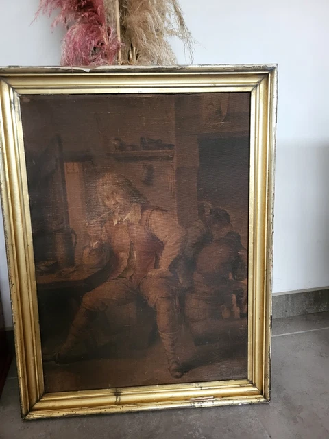 TABLEAU ANCIEN SIGNÉ EUR 80,00 - PicClick FR