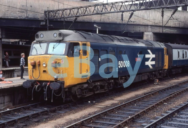 35MM RAILWAY SLIDE of Class 50 50008 @ Birmingham New Street Copyright ...