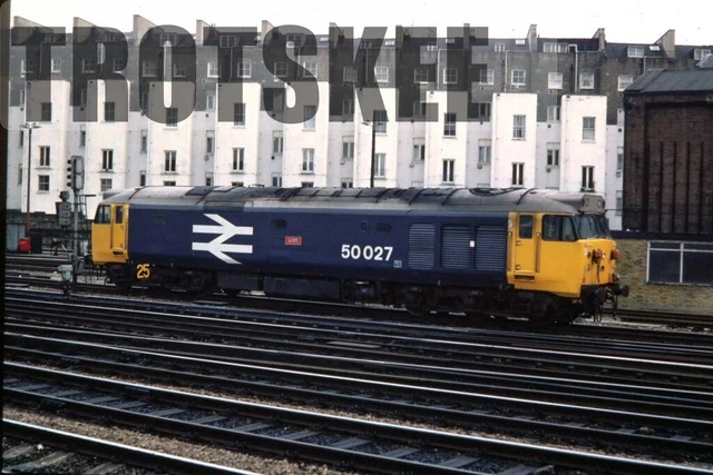 35MM SLIDE BR British Railways Diesel Loco Class 50 50027 1984 Original ...