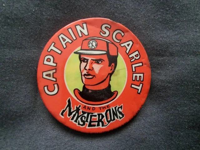 CAPTAIN SCARLET AND The Mysterons Original Lone Star Pin Badge Very ...