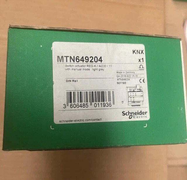 SCHNEIDER ELECTRIC KNX DIN Rail MTN649204 Switch Actuator REG-K / 4x230 ...