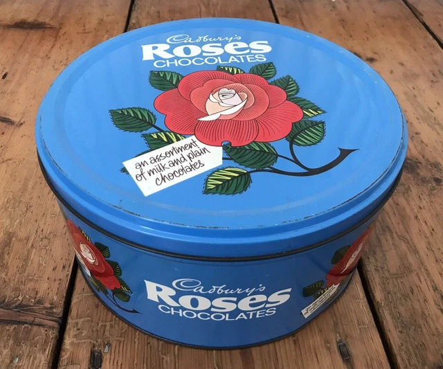 CADBURY'S ROSES CHOCOLATES Rare Saw-toothed Leaves Design Vintage Old ...