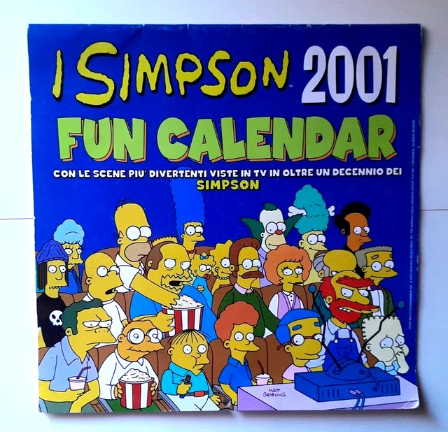 THE SIMPSONS FUN Calendar 2000 I Simpson £20.45 - PicClick UK