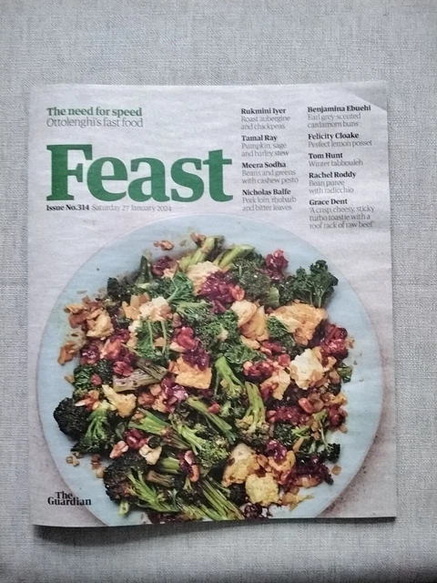 THE GUARDIAN FEAST magazine 27 January 2024 Ottolenghi Fast Food £5.39 ...