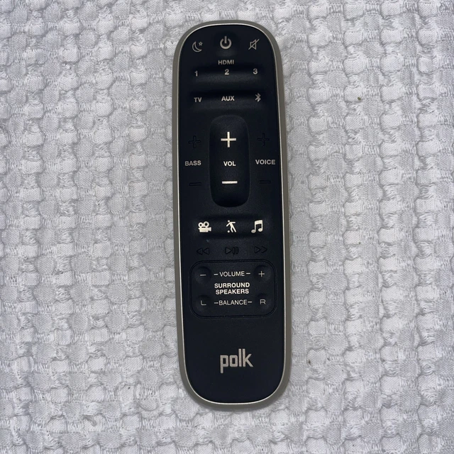 GENUINE POLK AUDIO MagniFi Mini MAX Soundbar Remote Control, Black/Gold ...