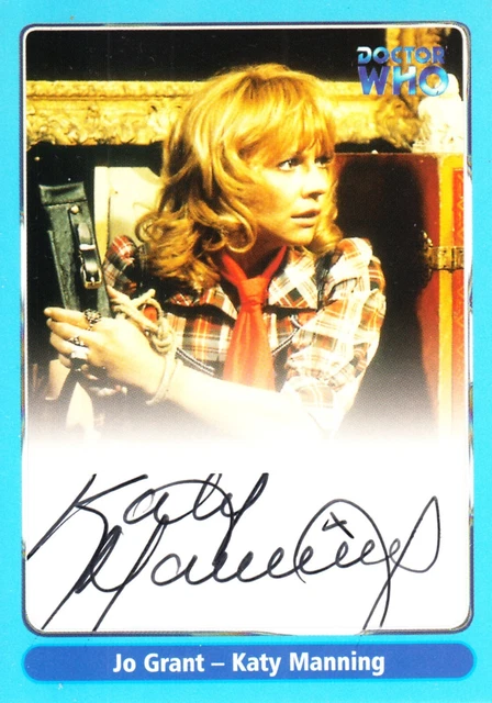 CARTE AUTO AUTOGRAPHE signée Katy Manning Jo Grant A11 EUR 41,03 ...